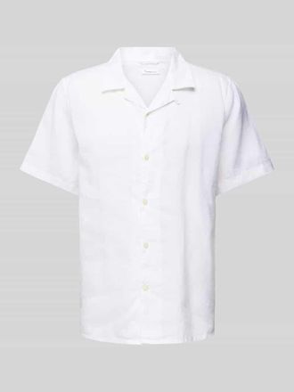 Knowledge Cotton Apparel Box Fit Freizeithemd mit Reverskragen