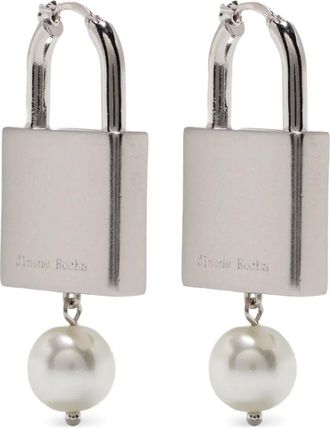 Simone Rocha boucles doreilles à perles - Argent