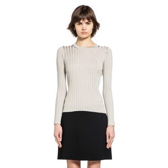 Versace Ribbed-Knit Cotton Viscose Sweater