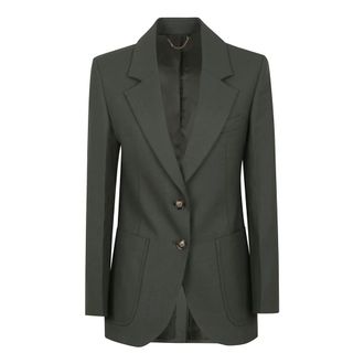 Victoria Beckham Blazer Vert pour Femmes Aw25 - Femme - Vestes - Vert - Taille: 38 FR