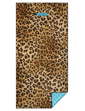 LAY ON ME Strandtuch XXL Leopard Strandtuch 100x200cm aus Mikrofaser (100% recycelt)