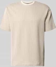 Mc Neal T-Shirt mit Strukturmuster und Rundhalsausschnitt