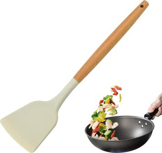 Generico K&uuml;chenutensilien aus Silikon, geschlitzter L&ouml;ffel, gro&szlig;e antihaftbeschichtete Pfannenwender, geschlitzter Pfannenwender, Silikon-Suppenl&ouml;ffel, Antihaf