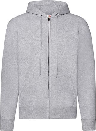 Fruit Of The Loom Fruit of the Loom - Classic Kapuzenjacke f&uuml;r Herren/Damen Unisex (Grau meliert)