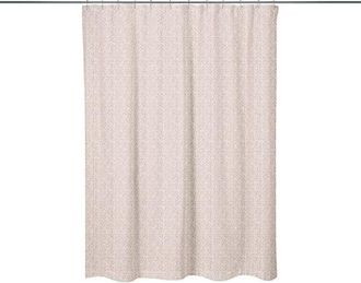 Bonamaison Le Jardin du Lin Digital Gedruckter Duschvorhang, Badewannenvorhang, Duschvorhangringe Enthalten, Größe: 140x200 cm - Entworfen und Hergestellt in der