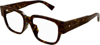 Bottega Veneta Femme, Accessoires, Brun, Taille: 52 MM Lunettes de vue rectangulaires