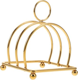 Angoily SOIMISS Edelstahl Brotregal mit Fächern Stabiler Toastständer für Küchenarbeitsplatten Platzsparender Vielseitiger Brotscheibenhalter mit Elegantem Go