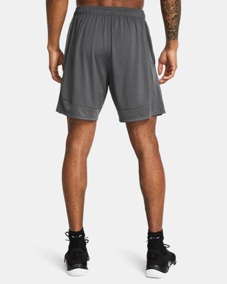 Under Armour Tech Vent Shorts f&uuml;r Herren, 18 cm Castlerock / Castlerock / Schwarz XXL