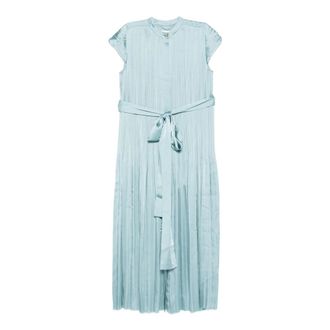 Joseph Phare Plissee-Kleid mit G&uuml;rtel - - Dresses - Damen - Blau - S