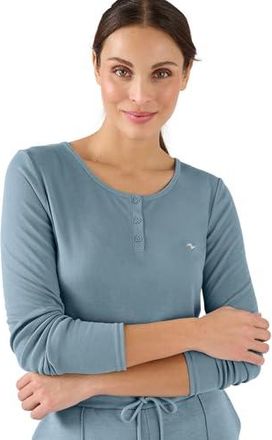 Damart T-Shirt Maille Fluide labellisée Thermolactyl Femme Vert Taille 46/48