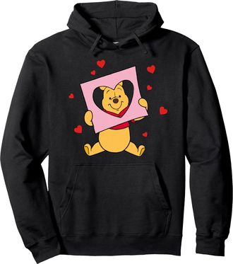 Disney Winnie The Pooh Heart Paper Valentine Pullover Hoodie