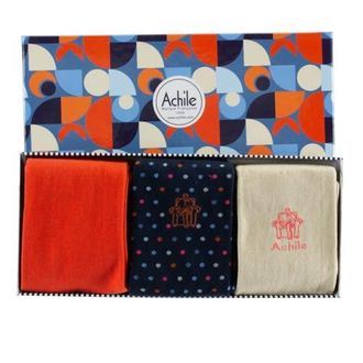 Achile Coffret de 3 mi-chaussettes Panda, Logo & rayures Coton majoritaire - couleur - Assorti - Pointure - 39-46