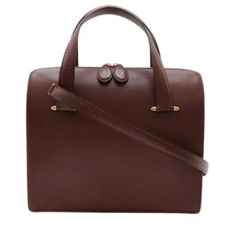 Cartier Pre-owned Must Line Leather 2way Bag - Femme - Pre-owned - Rouge - Taille: ONE Size