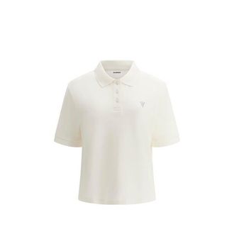 Guess Polo droit Silvy en coton m&eacute;lang&eacute;