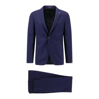 Tagliatore Einreihiger Anzug - - Suits - Herren - Blau - S