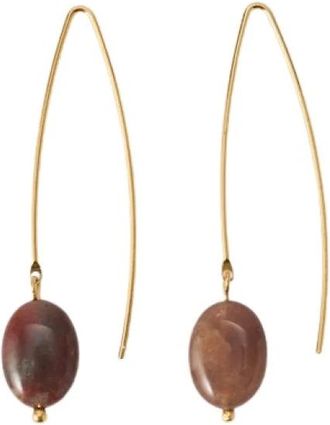 Malababa Femme, Accessoires, Jaune, Taille: ONE Size Long Bar Earrings