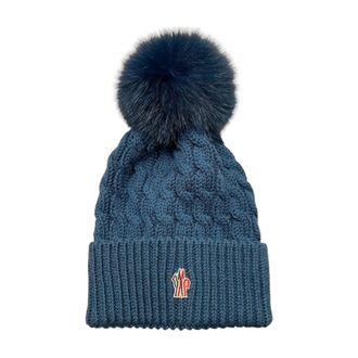 Moncler Femme, Accessoires, Vert, Taille: ONE Size Wool Beanie
