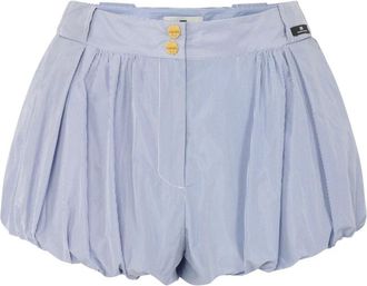 Elisabetta Franchi Femme, Shorts, Bleu, Taille: 38 FR Striped Balloon Shorts