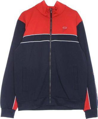 Fila Track Jacket Schwarz/Rot Stilvoll Bequem - - Sweatshirts & Hoodies - Herren - Schwarzk - M