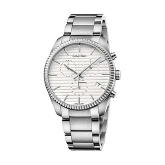 Calvin Klein Homme, Accessoires, Gris, Taille: ONE Size Montre Quartz Argentée