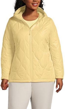 Lands End Isolierte Steppjacke FeatherFree, Damen, Gr&ouml;&szlig;e:56-58 plus, Gelb, Polyester, by Lands End