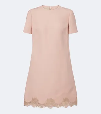 Valentino Minikleid aus Wolle und Seide mit Spitze