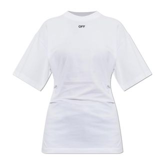 Off-white Femme, Tops, Blanc, Taille: 36 FR T-shirt &agrave; plis