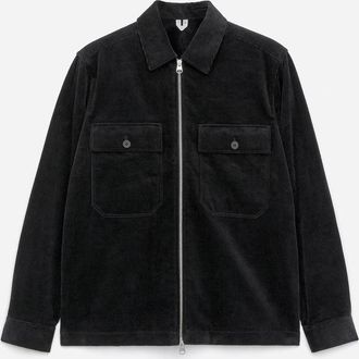 Arket Overshirt Aus Cord -Schwarz