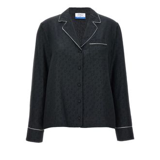 Off-white Damen, Nachtw&auml;sche & Lounge, Schwarzk, XSGr&ouml;&szlig;e