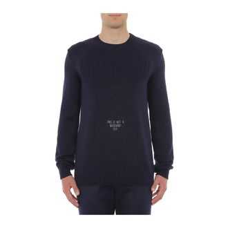 Moschino Homme, Pulls, Bleu, Taille: L Tricots à col rond