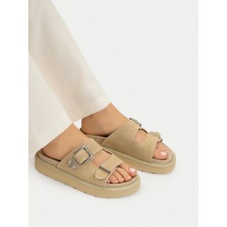 U.S.Polo Association Pantoletten U.S. Polo Assn. EO-TANIA001W/6S1 Beige
