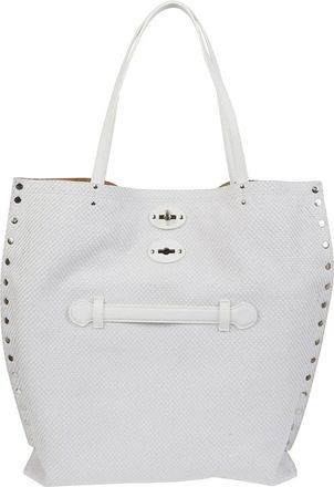 Zanellato Femme, Sacs, Blanc, Taille: ONE Size Sac cabas en cuir Nabuk