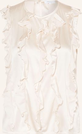 Darling Harbour Darling Harbour Seidentop Mit Volants beige