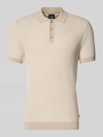 Joop Slim Fit Poloshirt mit Strukturmuster Modell Brianoro