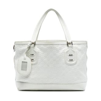 Gucci Sac cabas en cuir pr&eacute;-poss&eacute;d&eacute; - Femme - Pre-owned - Blanc - Taille: ONE Size