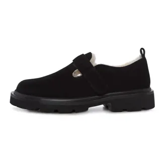 Cesare Gaspari Alpine Grip Fleece Loafers - Schwarz - - Shoes - Damen - Schwarzk - 37 EU