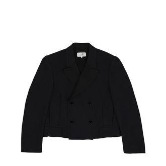 Maison Margiela Femme, Vestes, Noir, Taille: 38 FR Veste Crois&eacute;e