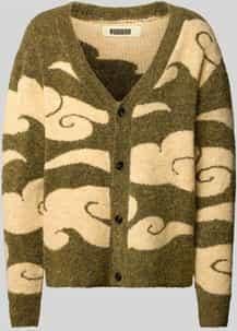 Woodbird Strickjacke mit V-Ausschnitt
