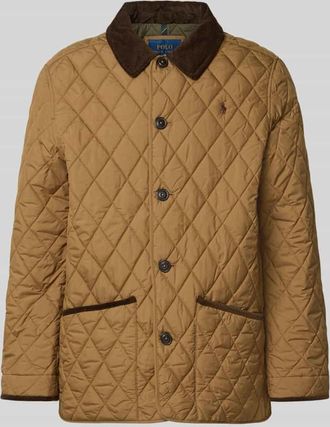 Polo Ralph Lauren Regular Fit Steppjacke mit Cord Umlegekragen