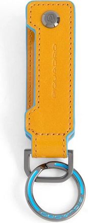 Piquadro unisex, Accessoires, Jaune, Taille: ONE Size Leather Keychain