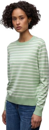 Street One Gestreifter Pullover Pale Mint Green 42