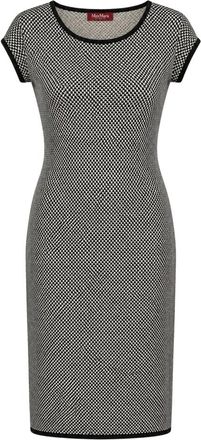 Max Mara Robe en maille jacquard - Femme - Robes - Noir - Taille: 40 FR
