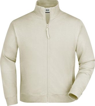 James & Nicholson Sweatjacke French Terry - Hochwertige Sweatjacke für Damen und Herren | Farbe: stone | Grösse: 3XL
