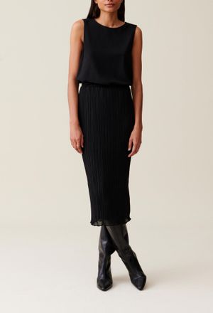 Claudie Pierlot Robe 7/8&egrave;me col rond &eacute;lastiqu&eacute;e