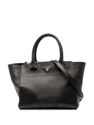 Prada petit sac &agrave; main City Stitched Twin Pocket (2010-2025) - Noir