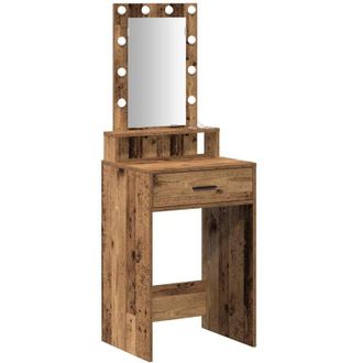 vidaXL Table de Toilette Marron 50 x 41 x 140 cm Bois ding&eacute;nierie Vidaxl