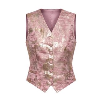 Dolce & Gabbana Gilet Tiss&eacute; - Femme - Vestes - Rose - Taille: 44 FR