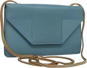 Saint Laurent Pre-owned Cuir sacs-ports-paule - Femme - Pre-owned - Bleu - Taille: ONE Size