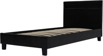 Habitat et Jardin Habitat Et Jardin - Lit avec led Maria 90 x 190 cm - Noir