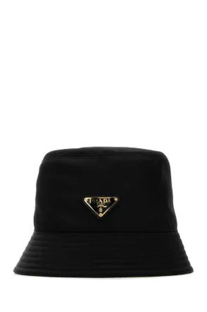 Prada Womens Black Re-Nylon Bucket Hat Nero1 Cappelli E Fasce Per Capelli